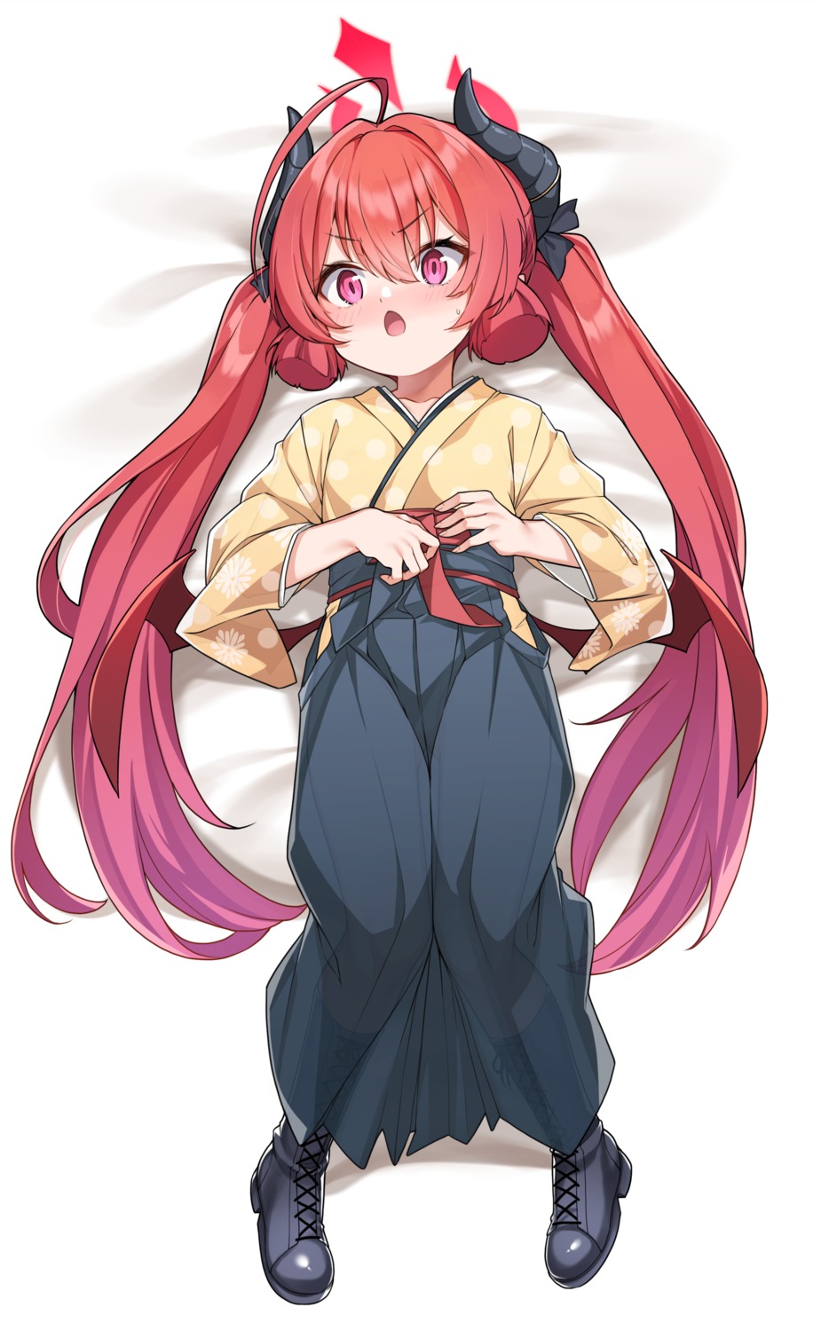 konnyaku blue archive akashi junko angel dakimakura horns japanese clothes see through wings ...